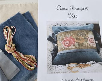 KIT - Floral Heart - Samplers Not Forgotten - Etsy