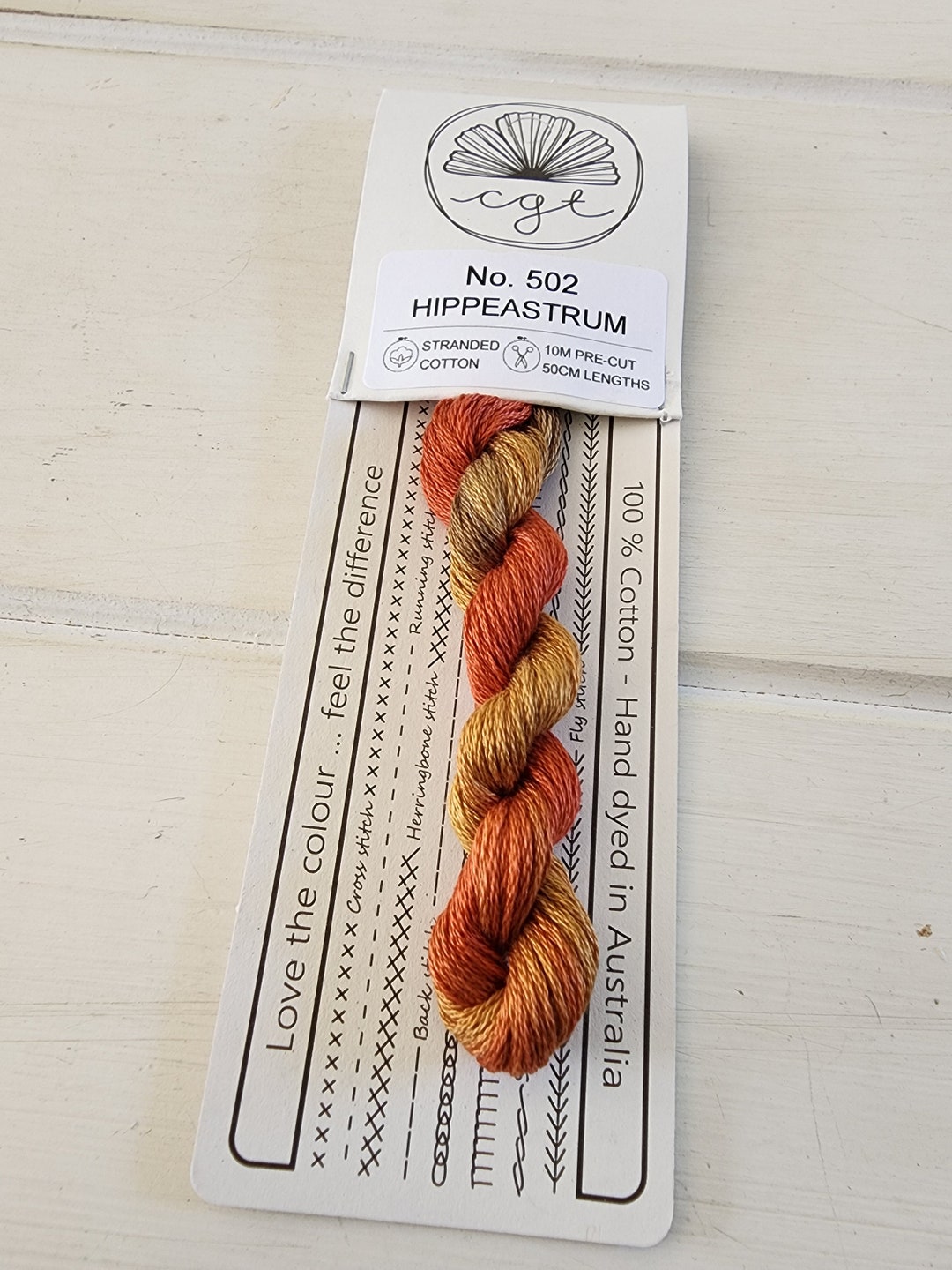 Hippeastrum 502 - Cottage Garden Thread 10m Pre Cut 50cm Lengths - Etsy