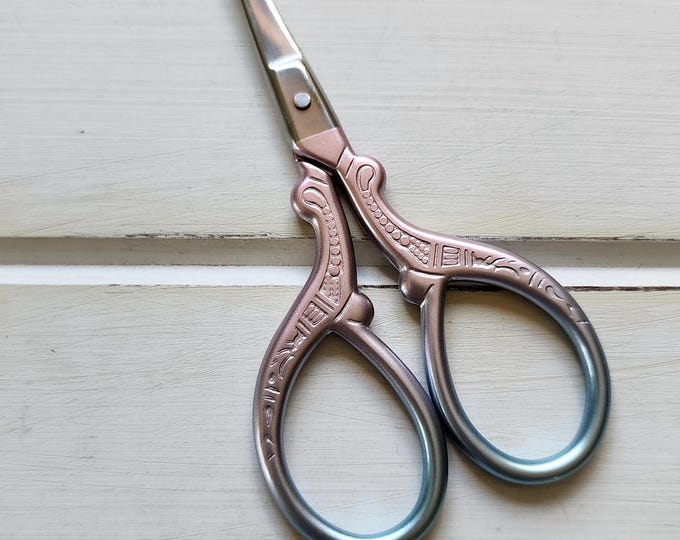Ornate Vintage Ombre Handled Embroidery Scissors - Etsy