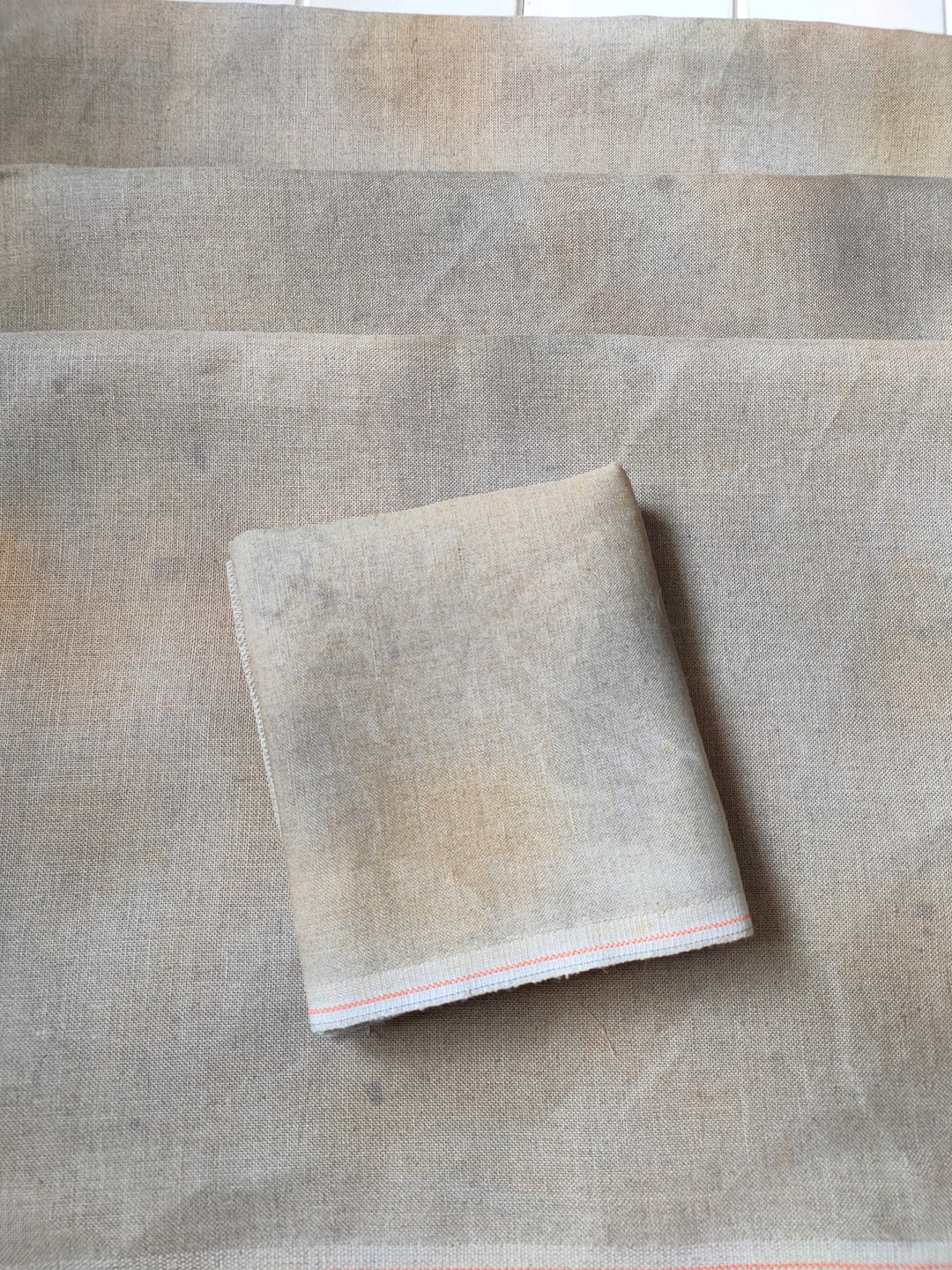Hand Dyed "decrepit" Linen for Cross Stitch or Embroidery Zweigart Base ...