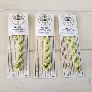 Lettuce Leaf 208- Cottage Garden Thread 10m Pre Cut 50cm Lengths - Etsy