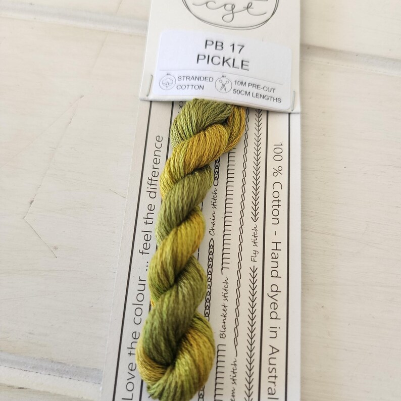 Pickle - Cottage Garden Thread 10m Pre Cut 50cm Lengths - Etsy