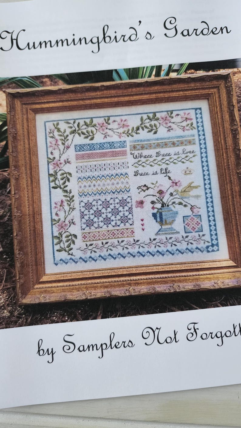 Kit Hummingbird Garden by Samplers Not Forgotten - Etsy
