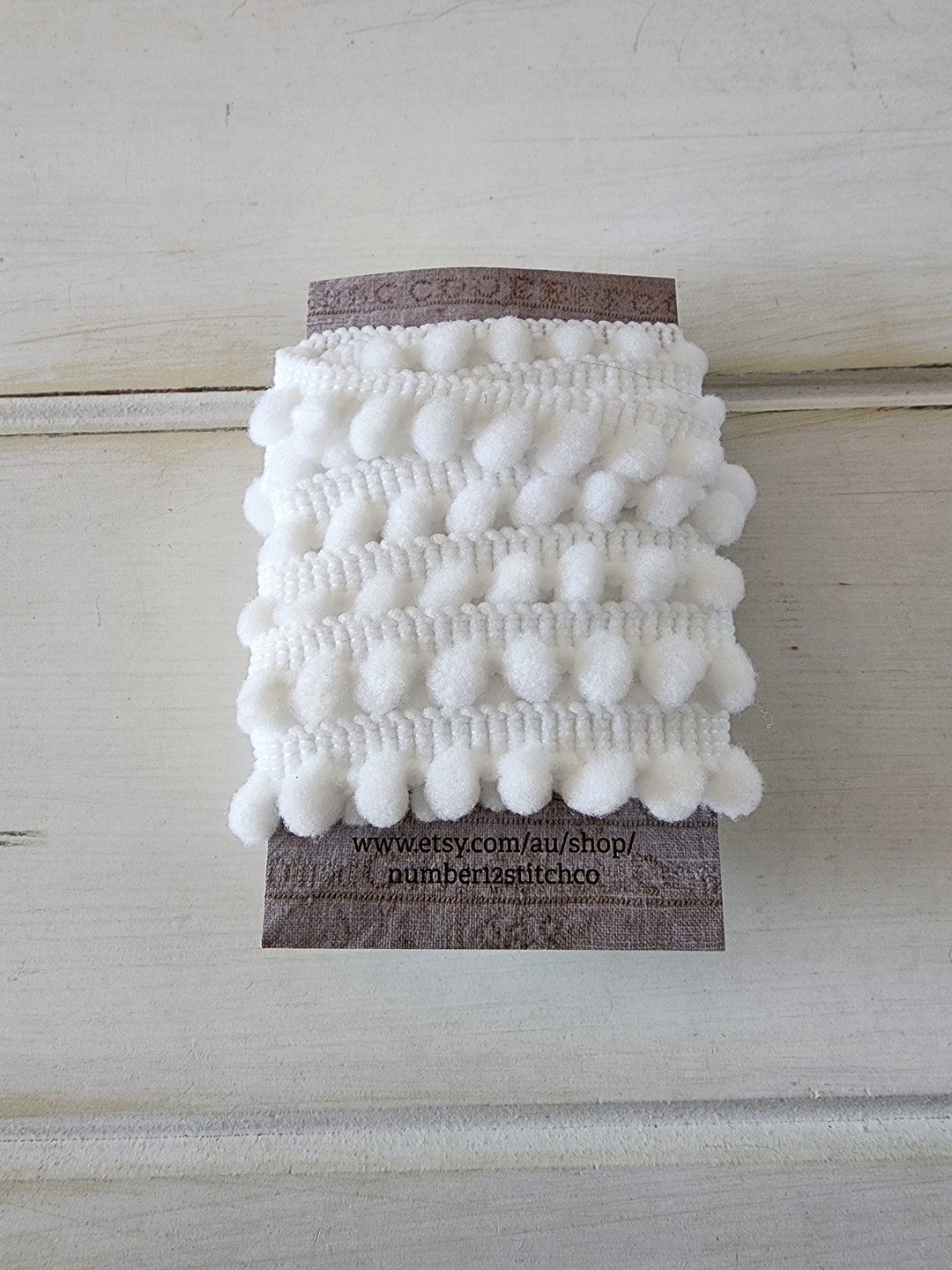Snow Pom Pom Trim - Approx 2 Metres - Etsy