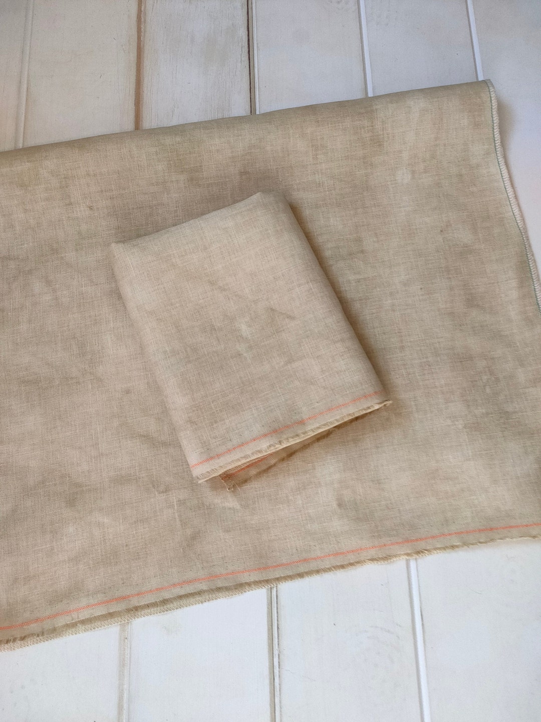46 Count "old Lace " Hand Dyed Linen for Cross Stitch or Embroidery ...