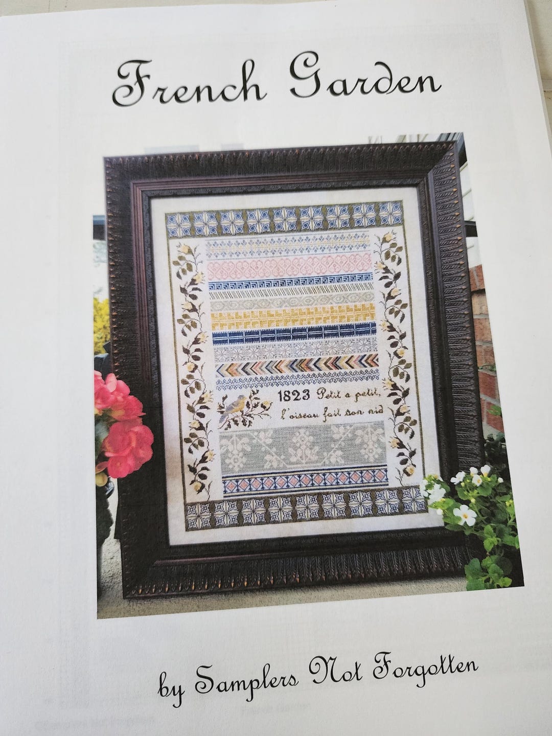 French Garden by Samplers Not Forgotten - Etsy