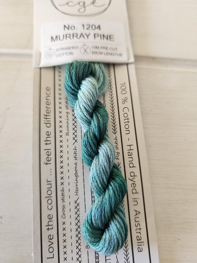 Murray Pine 1204 - Cottage Garden Thread 10m Pre Cut 50cm Lengths - Etsy