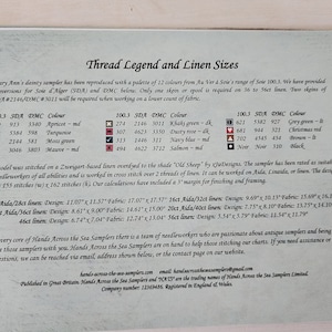 Mary Ann Preece 1851 Hands Across the Sea Samplers - Etsy