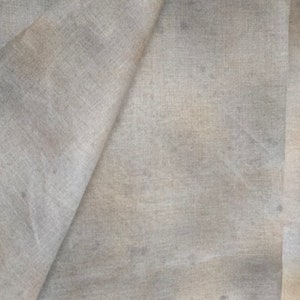 Hand Dyed "decrepit" Linen for Cross Stitch or Embroidery Zweigart Base ...
