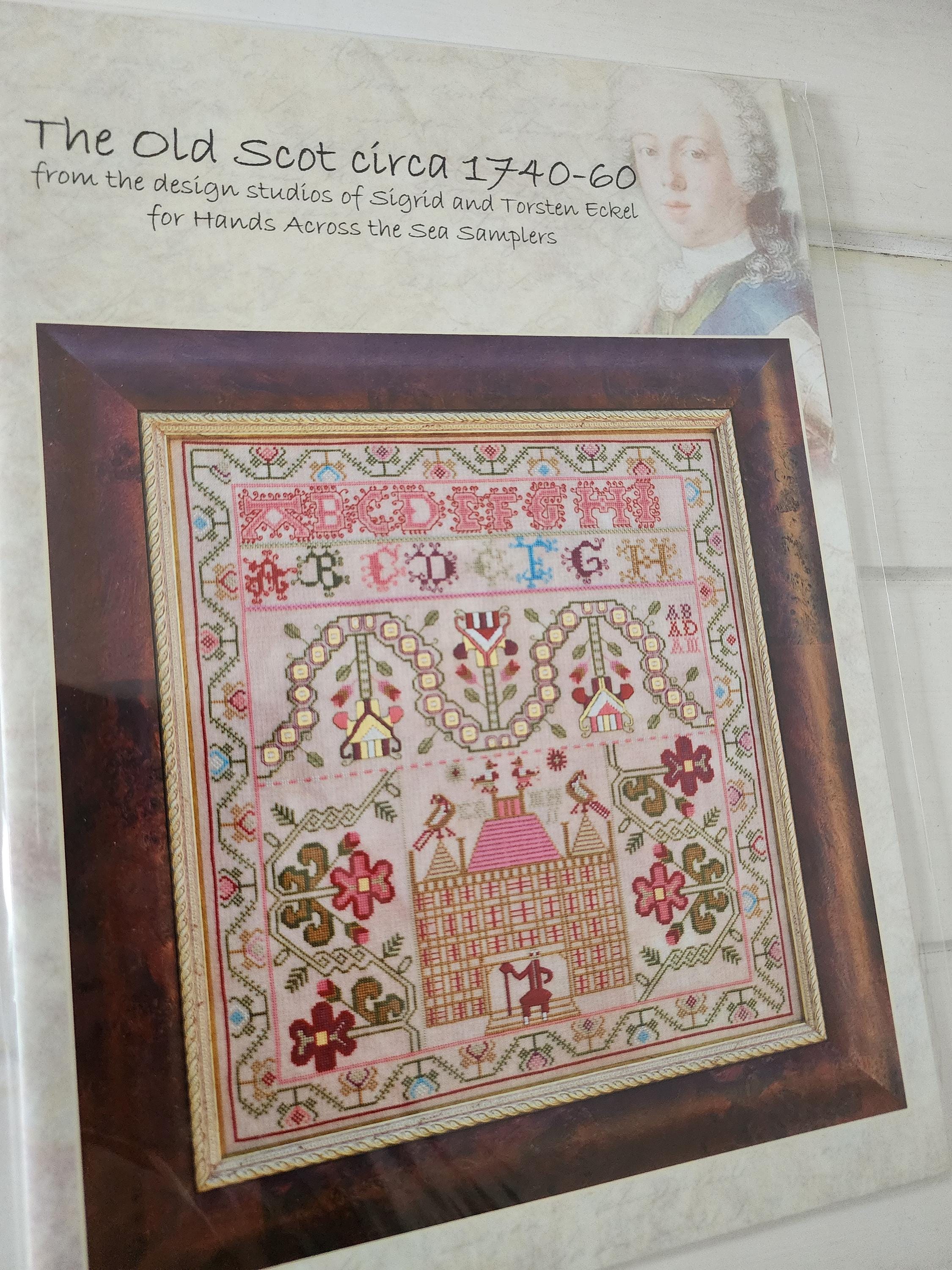 The Old Scot Circa 1740-60 - Hands Across the Sea Samplers - Etsy