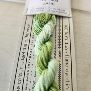 Jade 1403 - Cottage Garden Thread 10m Pre Cut 50cm Lengths - Etsy