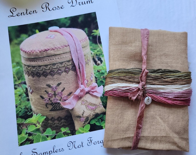 KIT - Lenten Rose Drum - Samplers Not Forgotten - Etsy