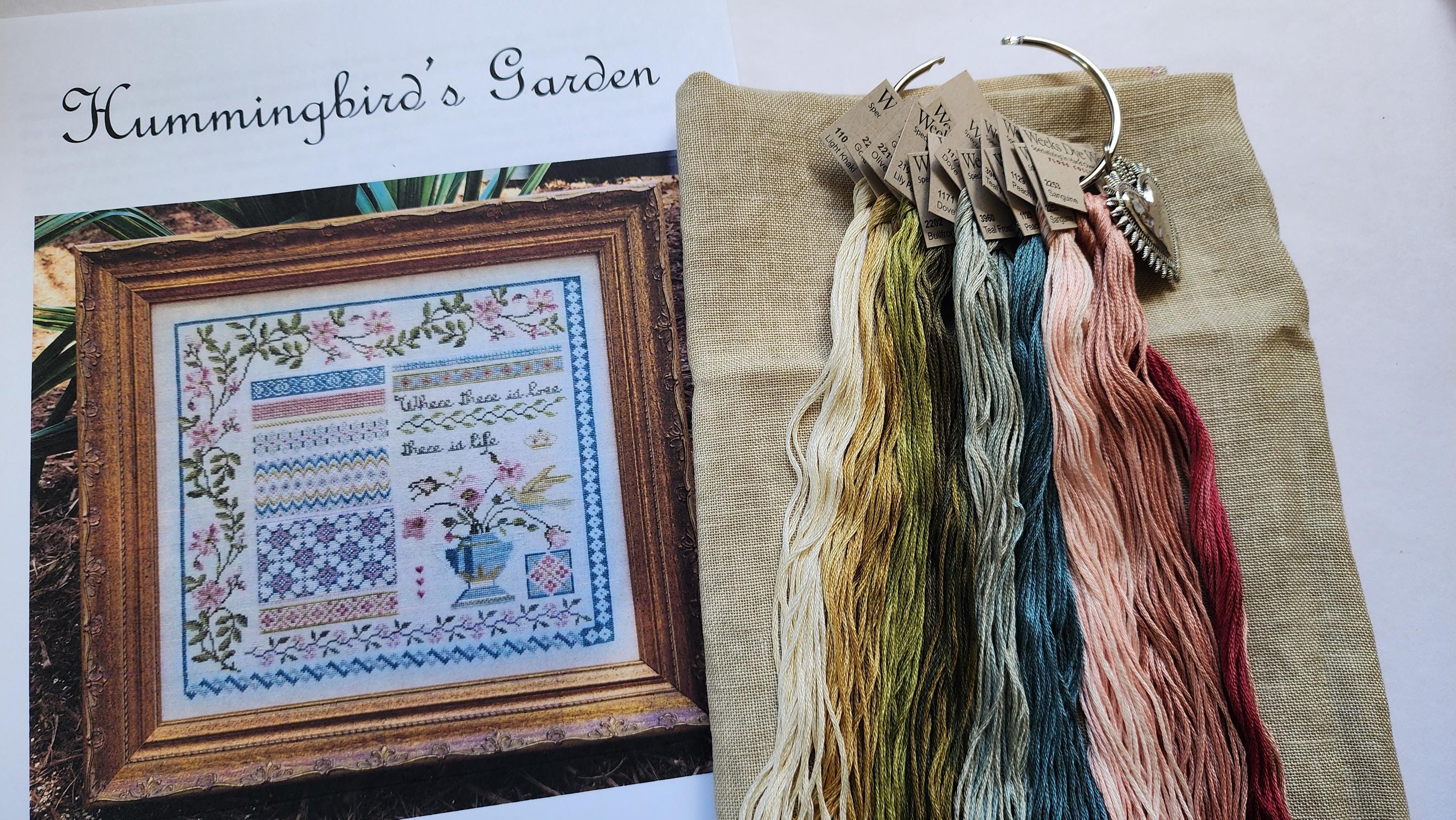 Kit Hummingbird Garden by Samplers Not Forgotten - Etsy