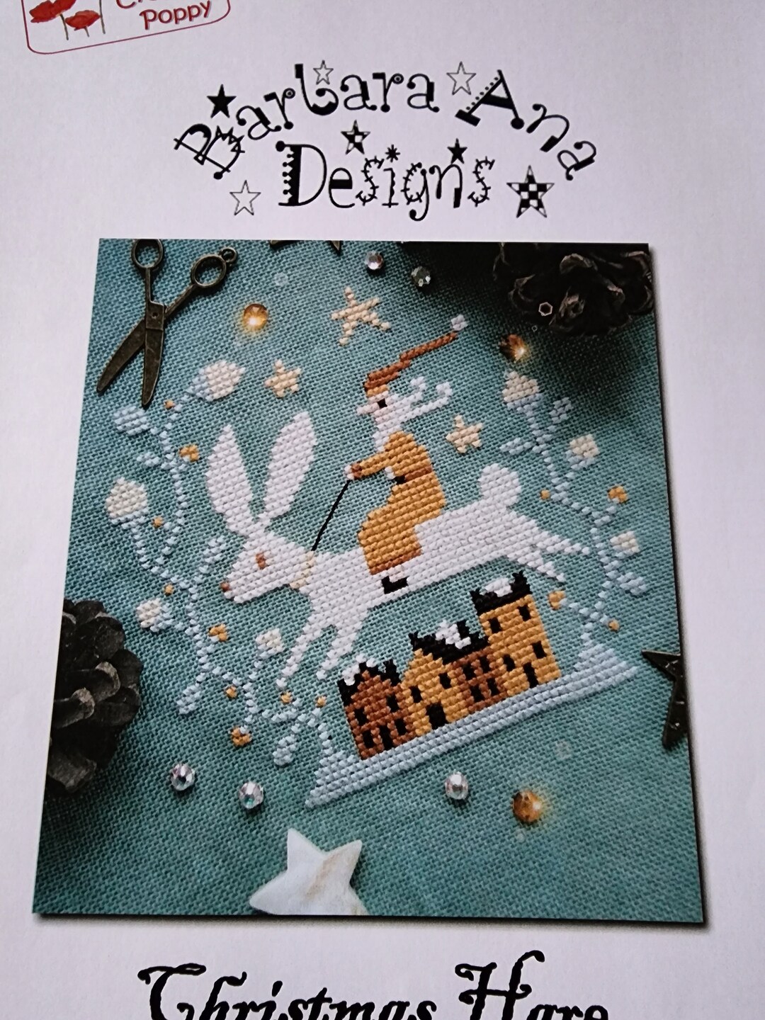 Christmas Hare Barbara Ana Designs - Etsy