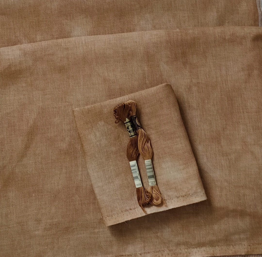 Hand Dyed " Autumn Beech "28, 32, 36 and 40 Count Linen for Cross ...