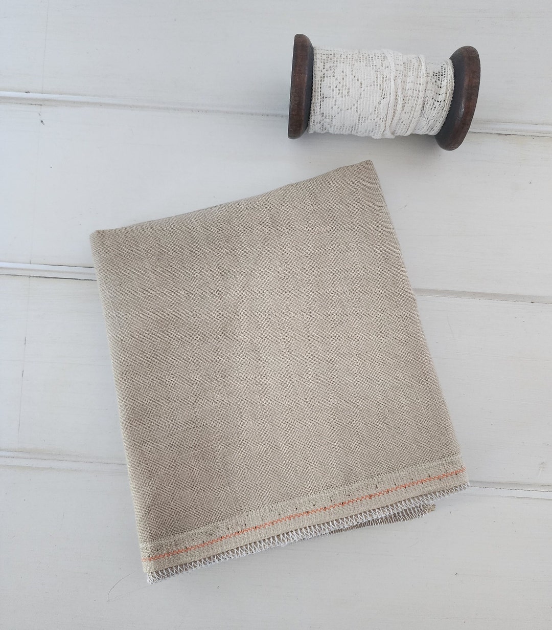 36 Count Vintage Homespun R & R Hand Dyed Linen for Cross Stitch or ...