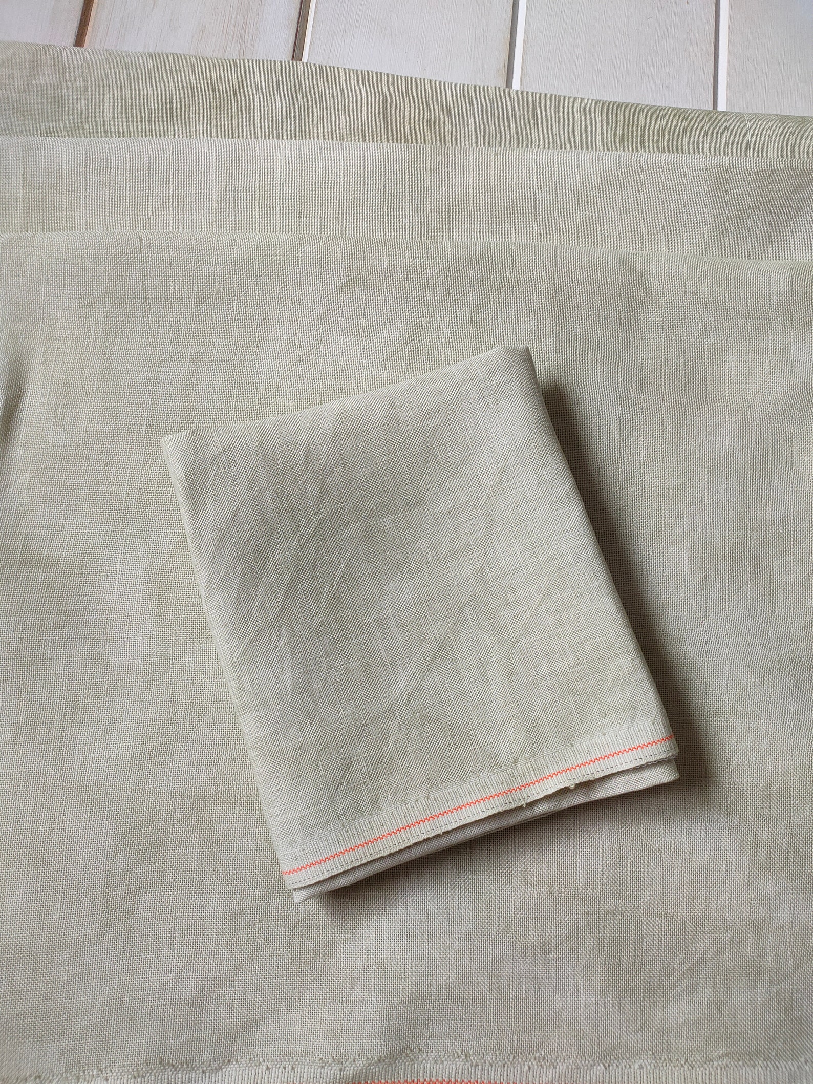 Hand Dyed "french Pear" Linen for Cross Stitch or Embroidery Zweigart ...