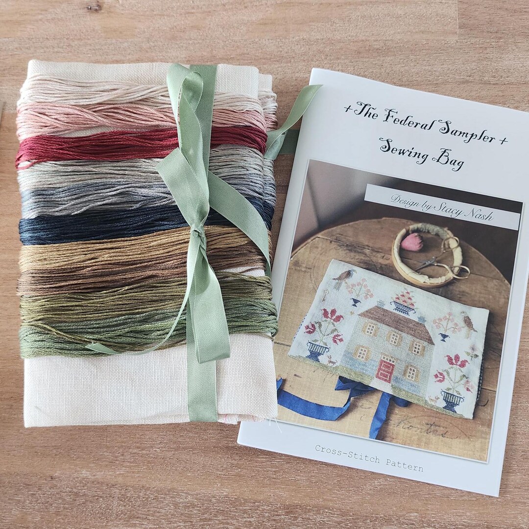 Kit - the Federal Sampler Sewing Bag by Stacy Nash Primitives - Etsy
