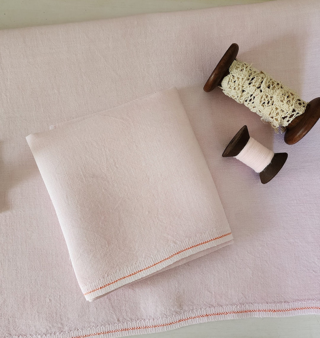 Limited Edition Hand Dyed "ice Rose " Linen for Cross Stitch or ...