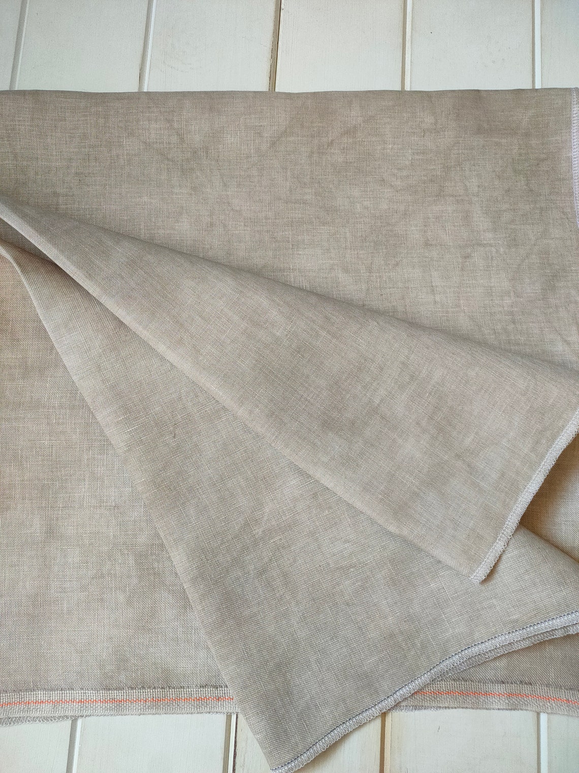 Hand Dyed weathered Linen for Cross Stitch or - Etsy