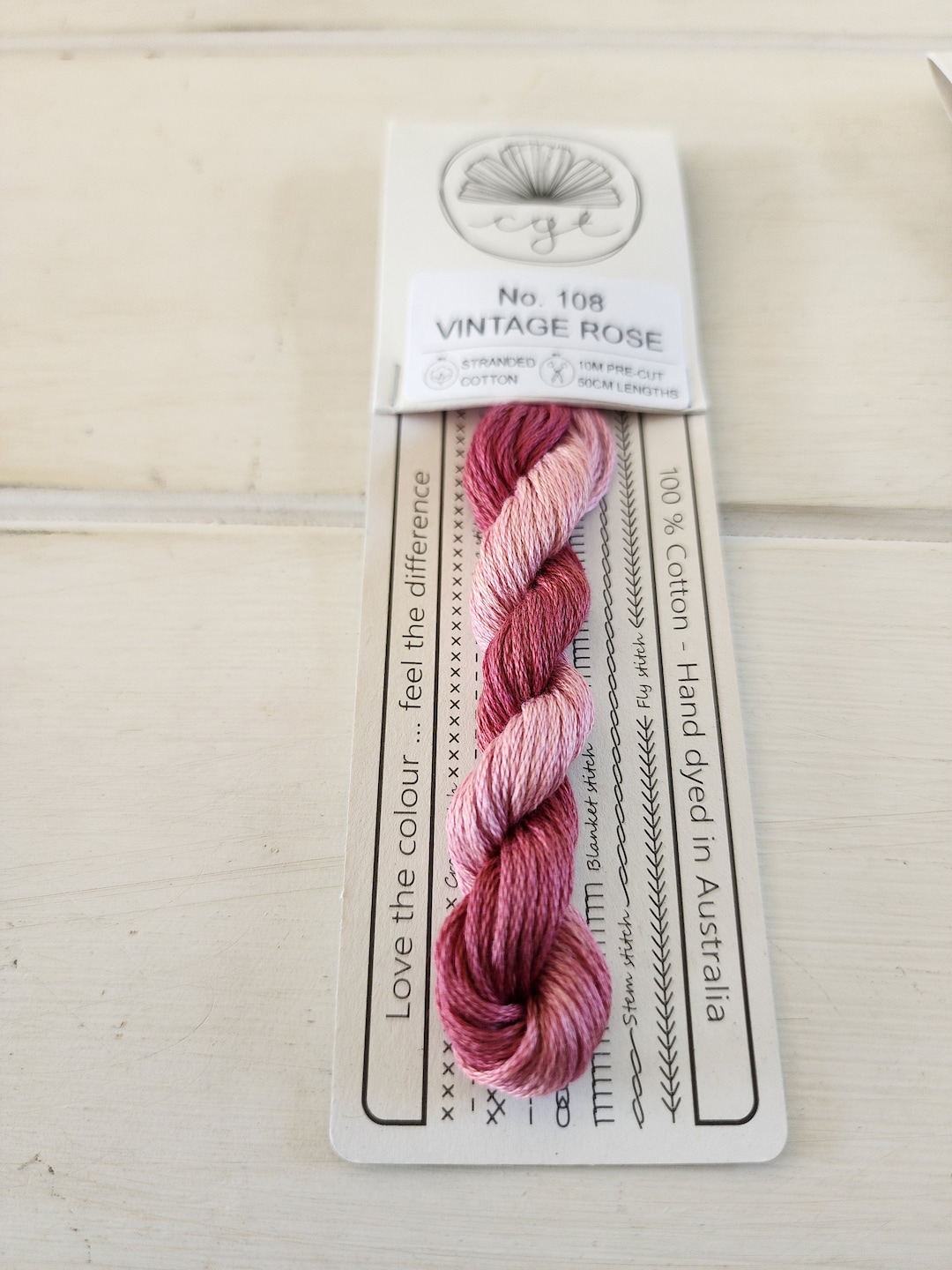 Vintage Rose 108 - Cottage Garden Thread 10m Pre Cut 50cm Lengths - Etsy