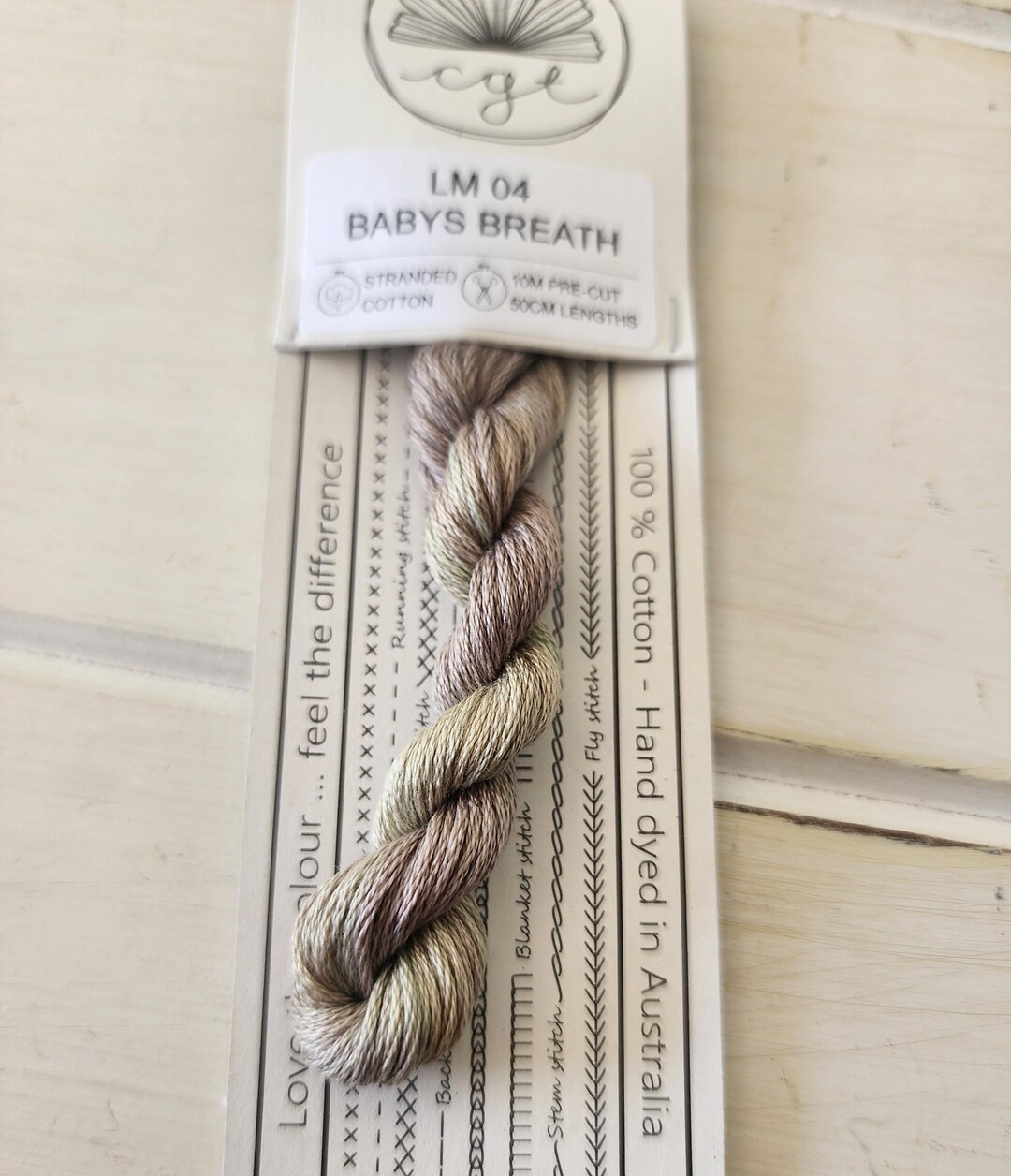 Baby's Breath - Cottage Garden Thread 10m Pre Cut 50cm Lengths - Etsy