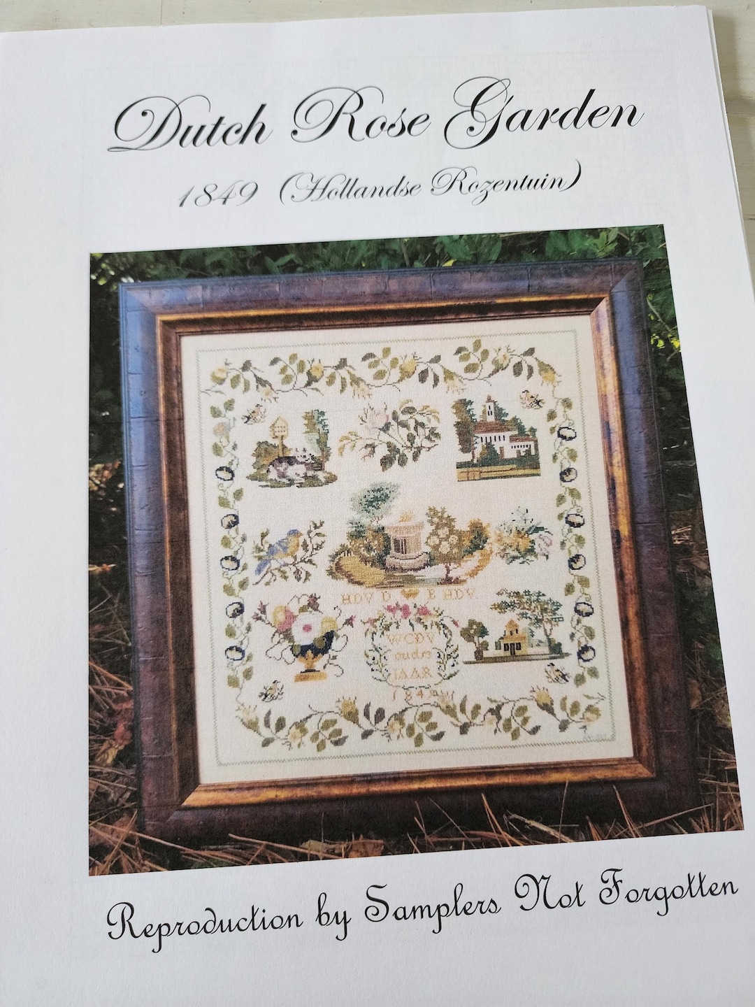 Dutch Rose Garden by Samplers Not Forgotten - Etsy