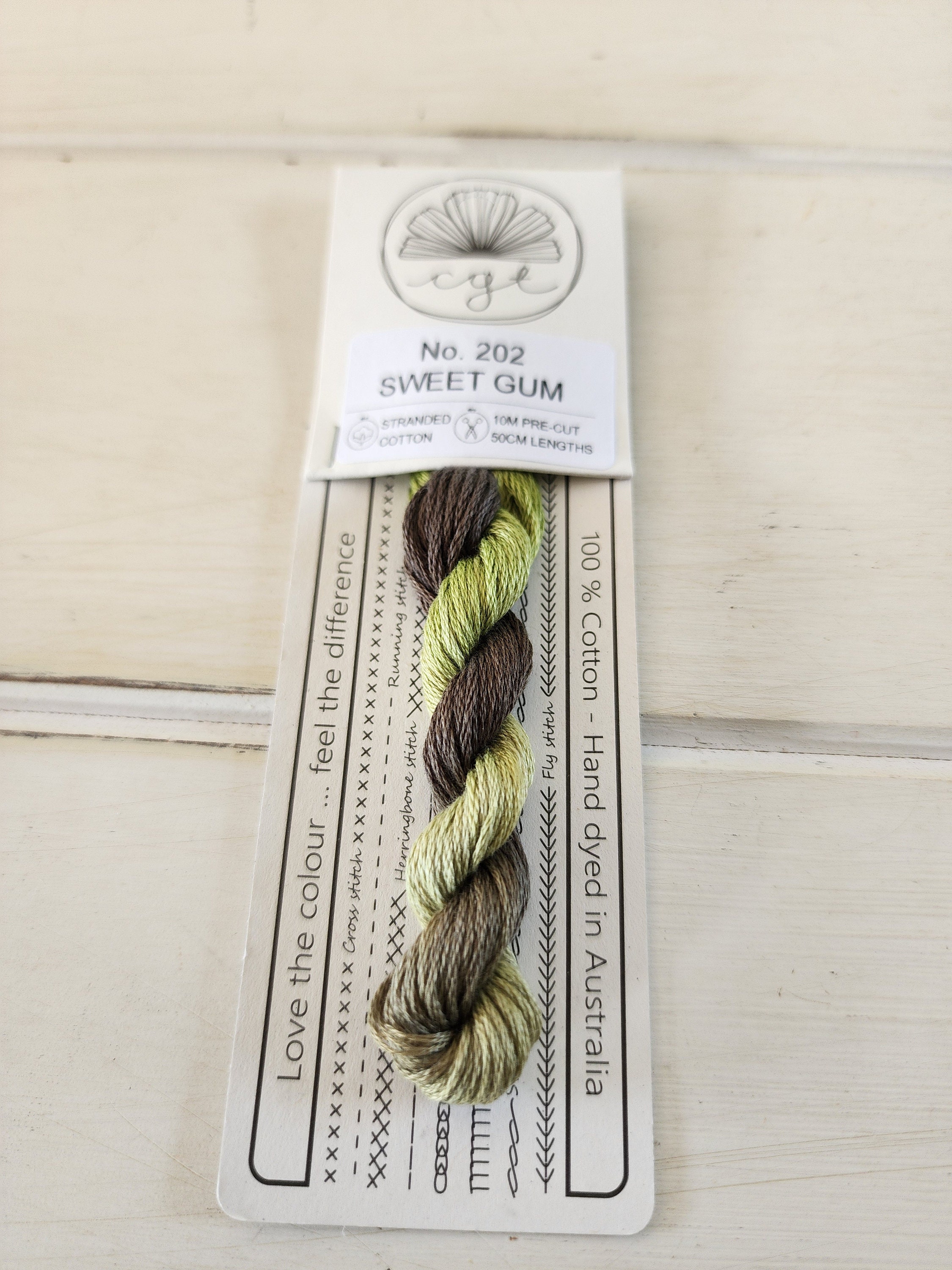 Sweet Gum 202 - Cottage Garden Thread 10m Pre Cut 50cm Lengths - Etsy