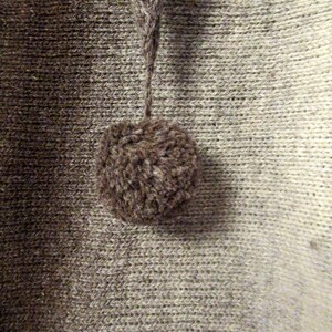 Knitted Triangle Warm Winter Shawl, Handmade With Kauni Brown Gradient ...