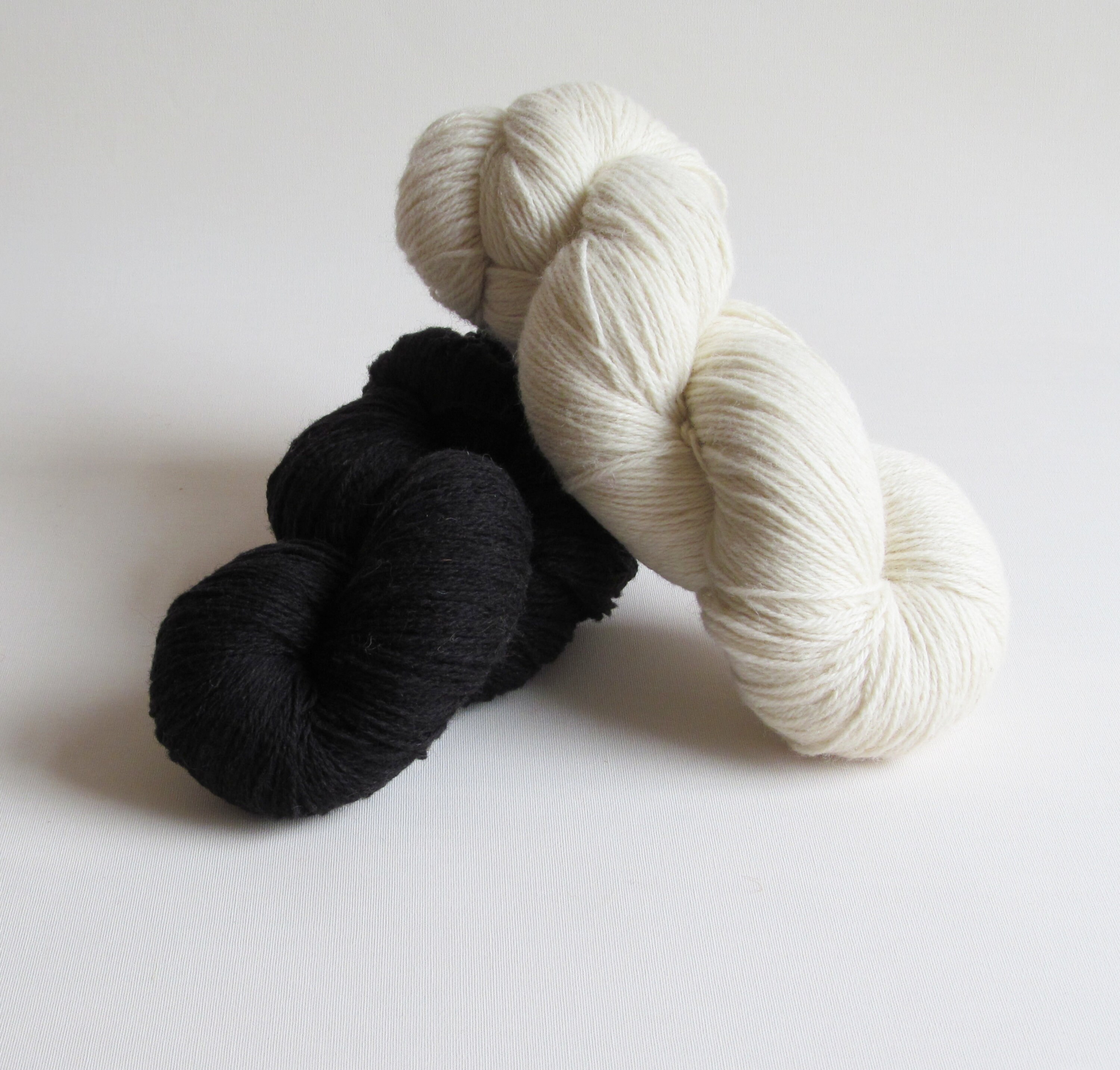 Knitting Yarn Undyed Natural White 100% Wool Yarn Cake | Etsy