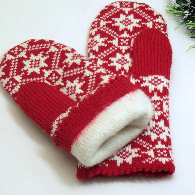 Fair Isle Mittens - Etsy
