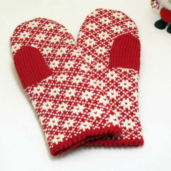 Fair Isle Mittens - Etsy