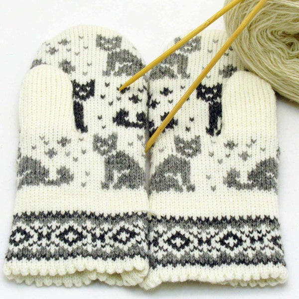 Fair Isle Mittens - Etsy
