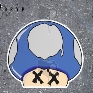 1UP Sticker, Blue, PEEKER, 1up Decal, 300 DPI, Videogame Stickers ...