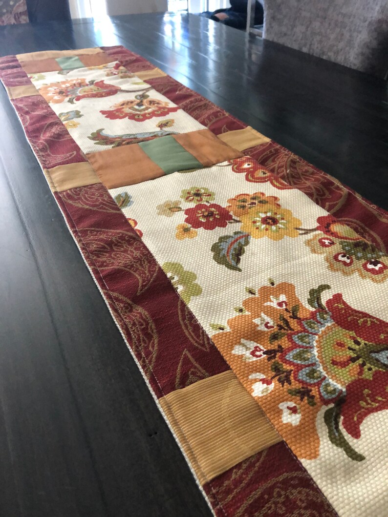Autumn Harvest Table Runner Topper - Etsy