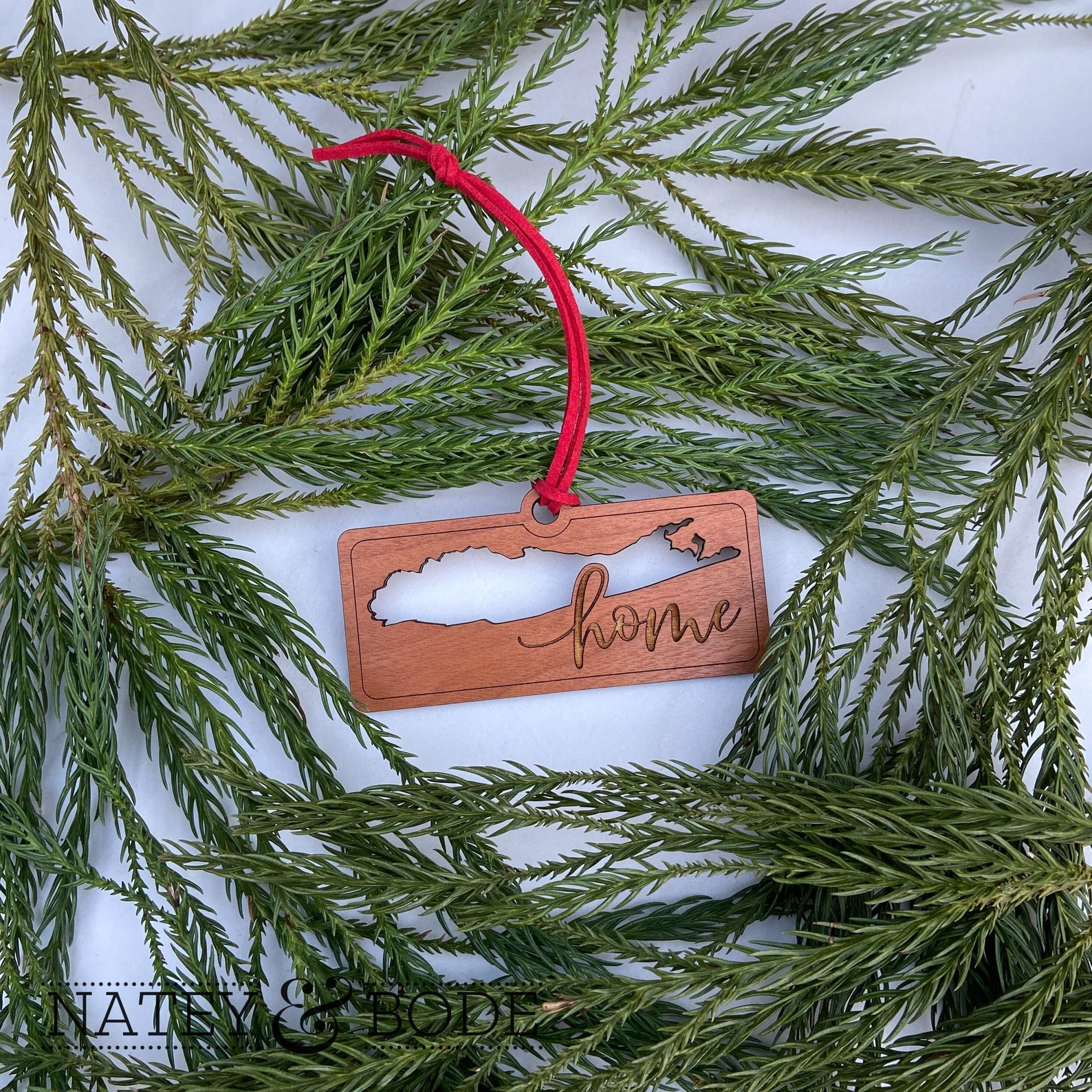 Long Island Silhouette Home Laser Cut and Engraved Wood Christmas ...