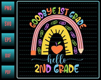 Goodbye 2nd Grade Png - Etsy