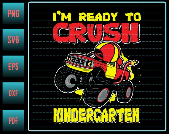 I'm Ready to Crush Kindergarten SVG Kindergarten Monster | Etsy