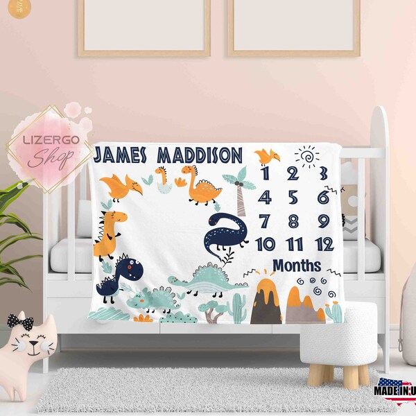 Personalized Milestone Blanket - Etsy