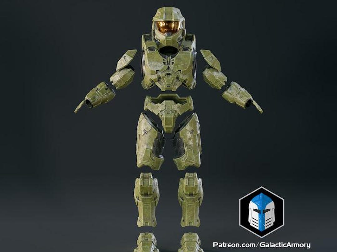 3D Printed Master Chief Armor From Halo Infinite - Customizable Cosplay ...