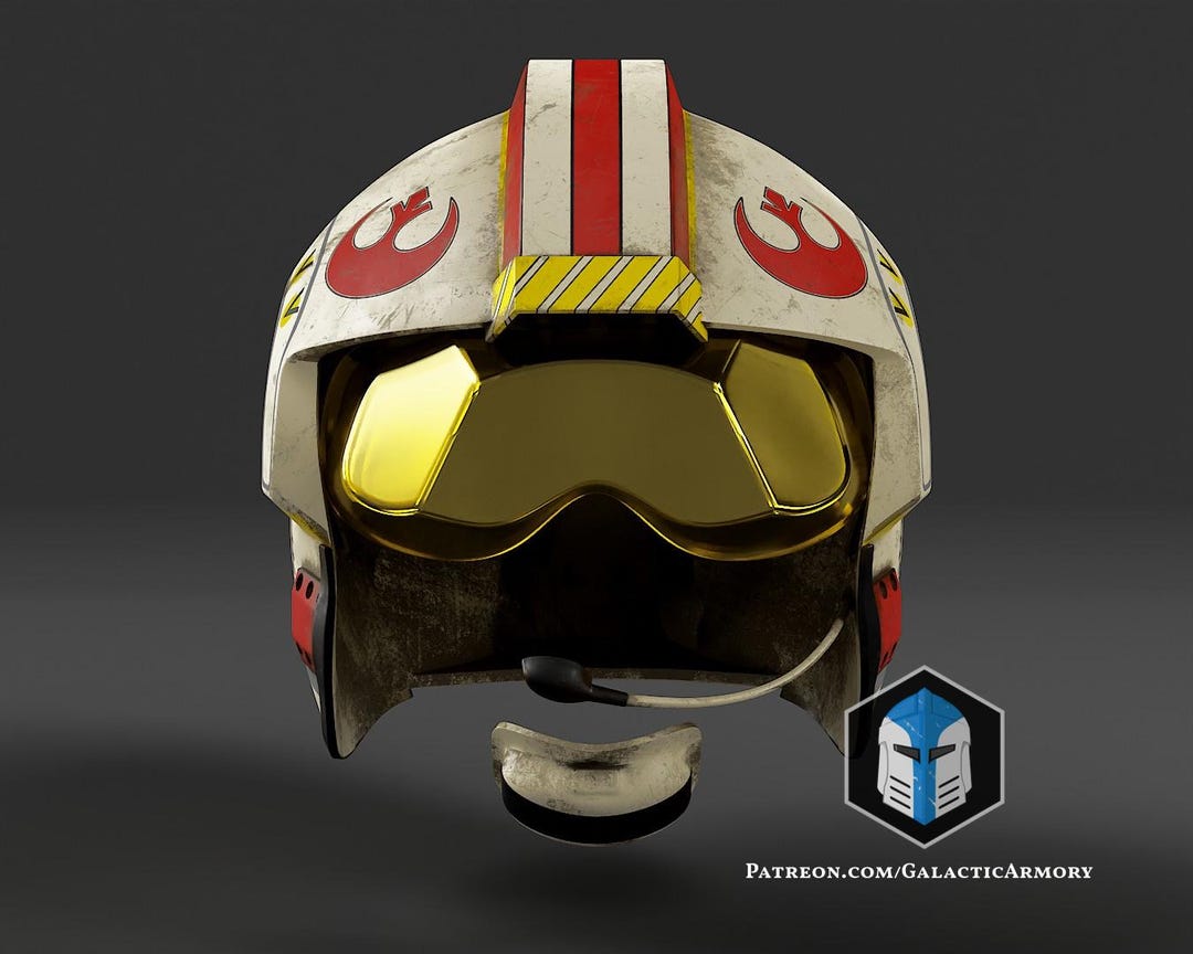 3D Printed Replica X-wing Pilot Helmet | Perfect for Star Wars Fans ...