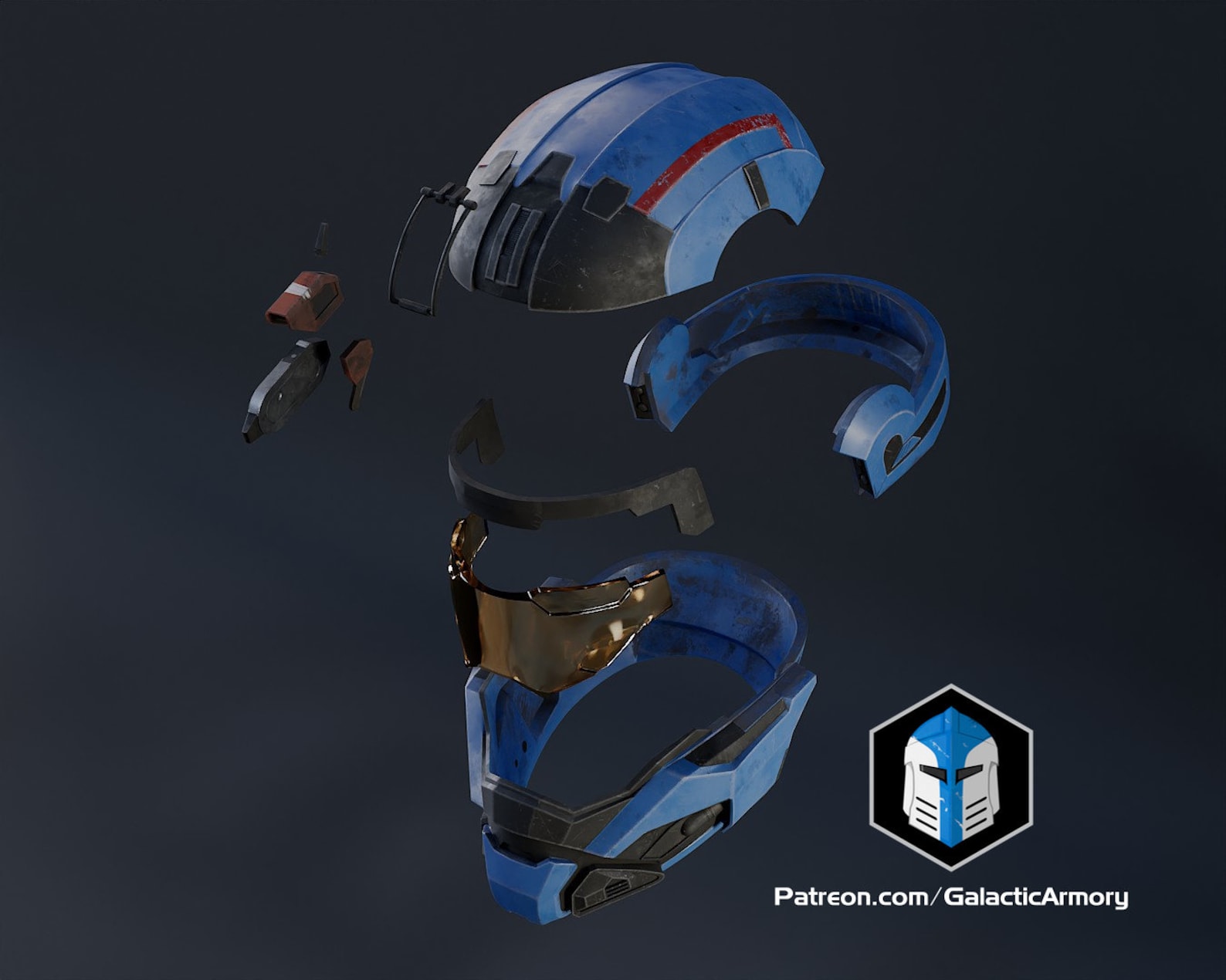 Halo Commando Helmet From Halo Reach (carter) - 3D Printed - Etsy