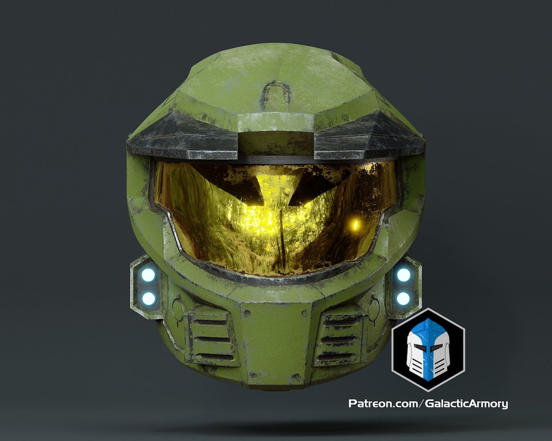 Halo Mk V Master Chief Legacy Helmet - 3D Printed in PLA - Scaled for ...