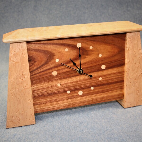 Wood Mantle Clock - Etsy