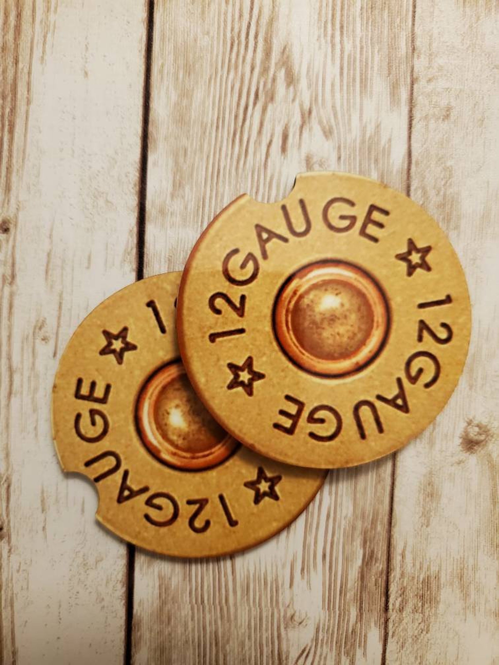 12 Gauge Shot Gun Shell Car Coaster - Etsy