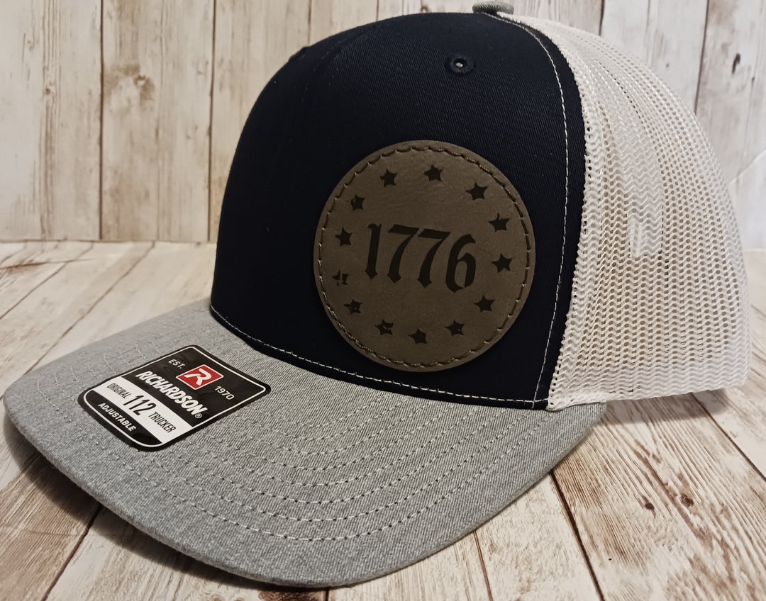 1776 Trucker Hat Leather Patch - Etsy