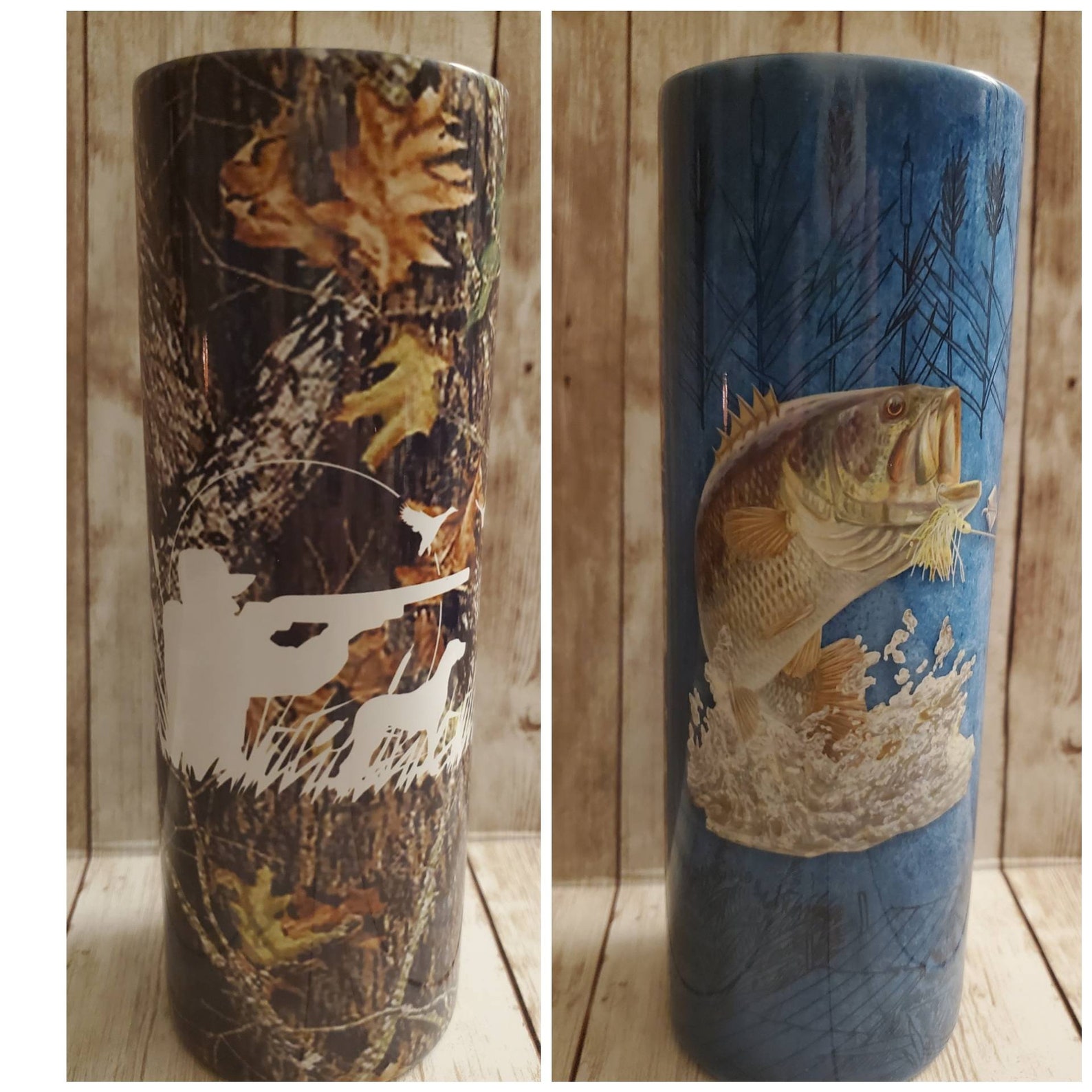 Camo Fish Duck Hunting 20oz Tumbler - Etsy