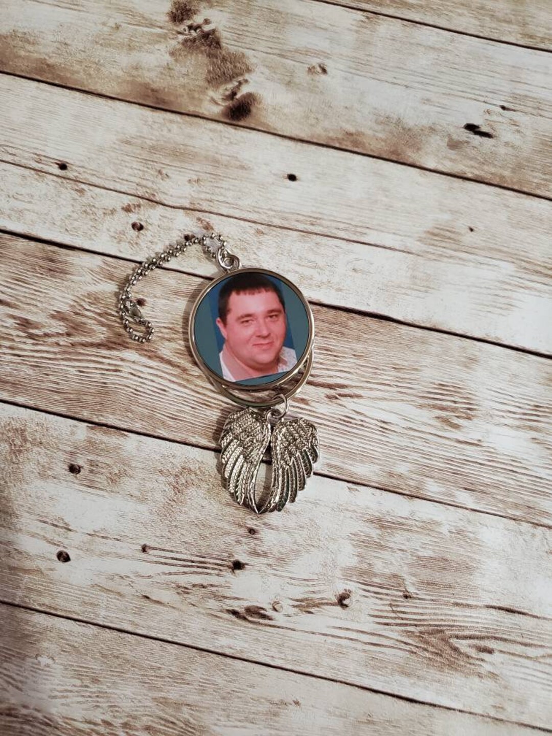 Double Sided Angel Wings Photo Charm - Etsy
