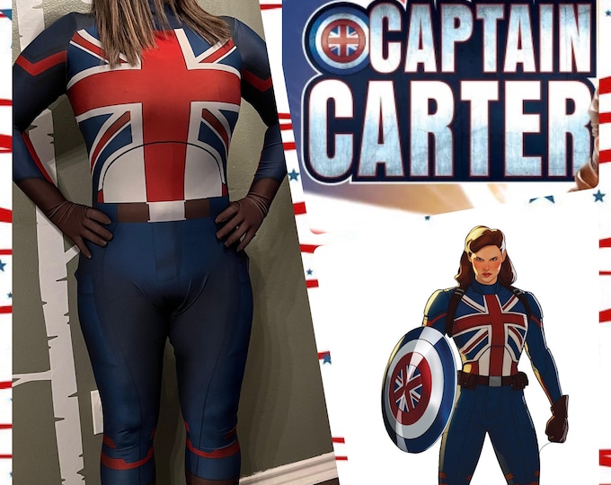 Captain Carter Costume Cosplay Captain America Peggy Carter Suit Doesnt ...