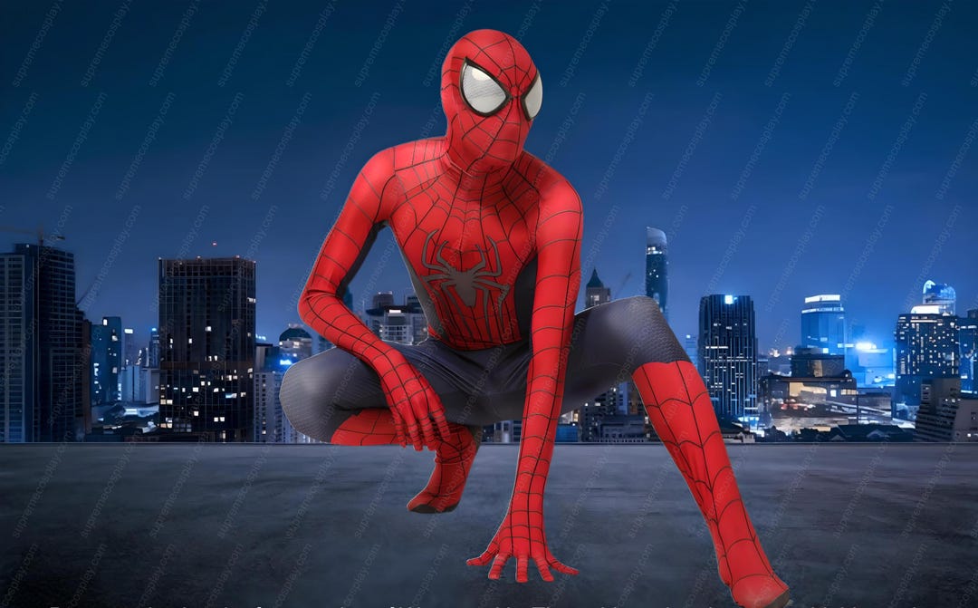 TASM 2 the Amazing Spider-man 2 Suit Cosplay Costume Detached Mask ...